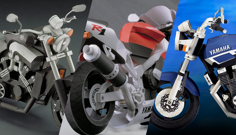 Motorcycles Realistic Paper Crafts | Yamaha Motor Co., Ltd.